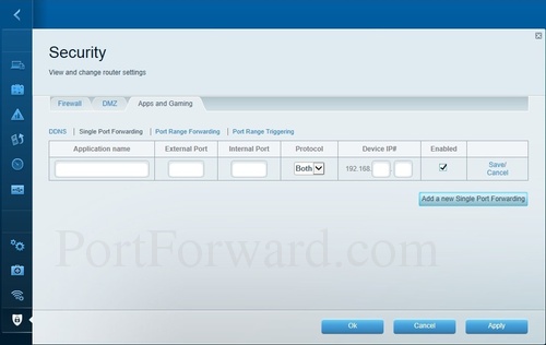 Simple Instructions to Help Setup a Port Forward on the Linksys EA6100 Router